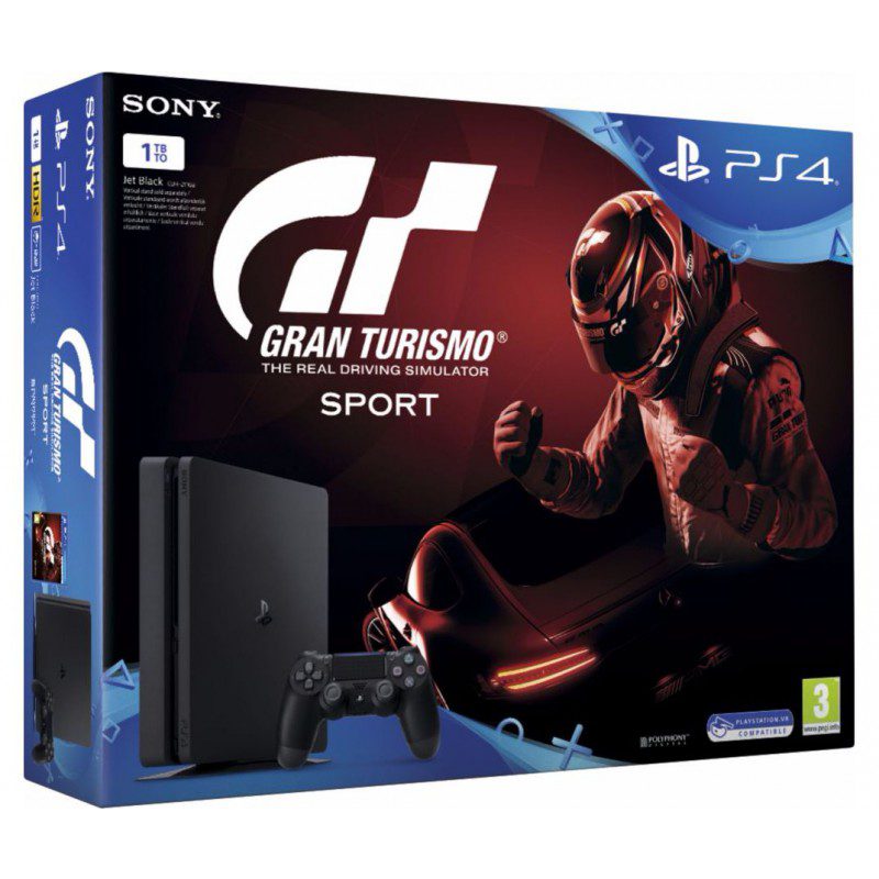 Pack PS4 Slim 1 To Noire + Gran Turismo Sport + That's You (voucher ...