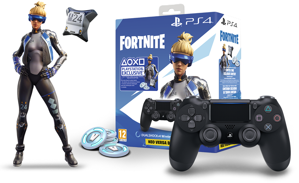 Manette DualShock 4 V2 PS4 + Code Fortnite Neo Versa PS4 - Achat jeux ...