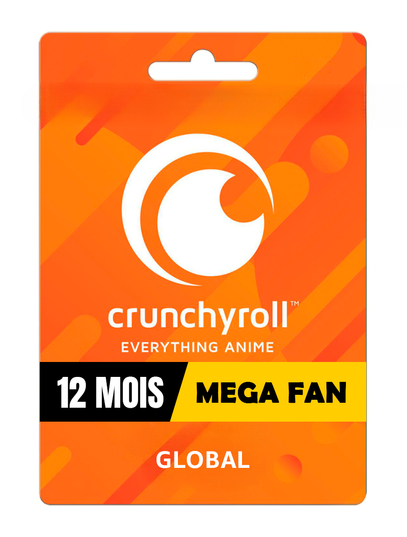 Crunchyroll MEGA FAN - 12 Mois - Achat jeux video Maroc - Playmaroc.com