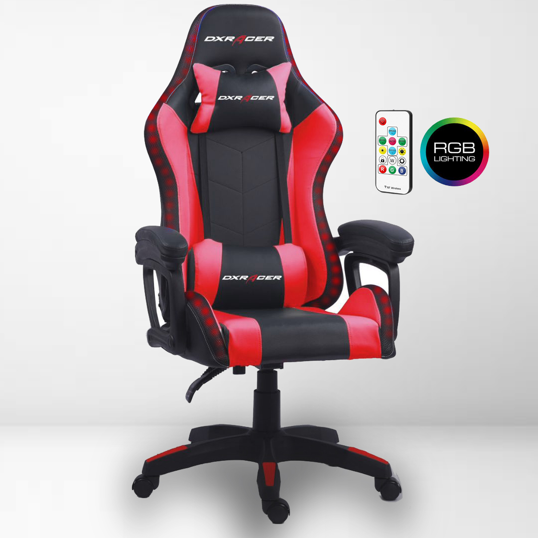 Chaise Gamer DXRacer Rouge avec RGB - Achat jeux video Maroc ...